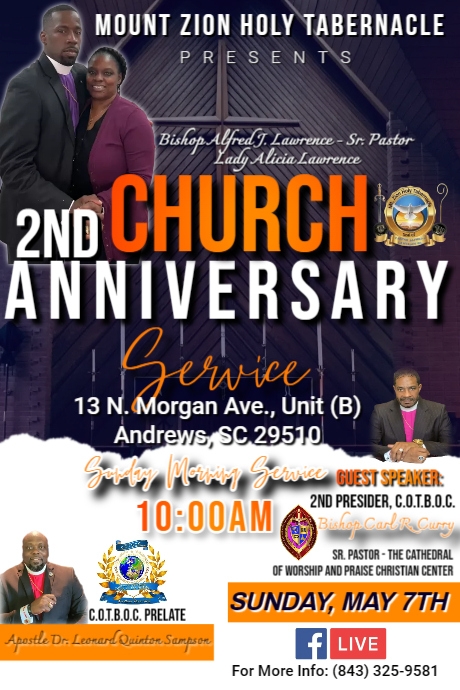 church anniversary service | PosterMyWall