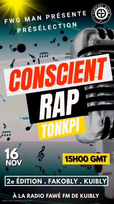 Preselection-Tonkpi-Rap-Conscient-2e-Edition | PosterMyWall