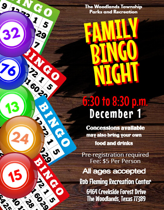 Family bingo night summer 2020 | PosterMyWall