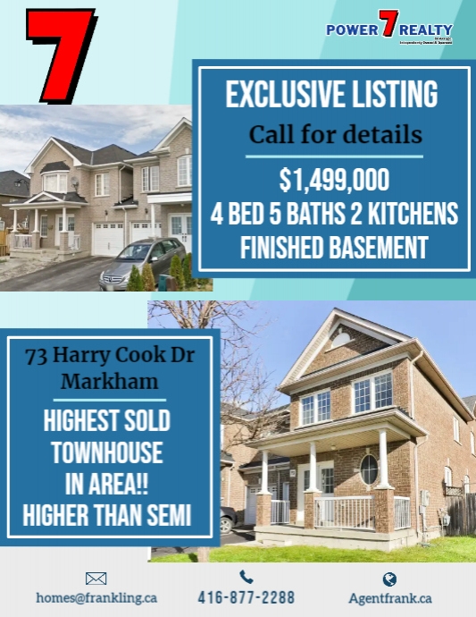 Flyer-73 Harry Cook Dr & Exclusive | PosterMyWall