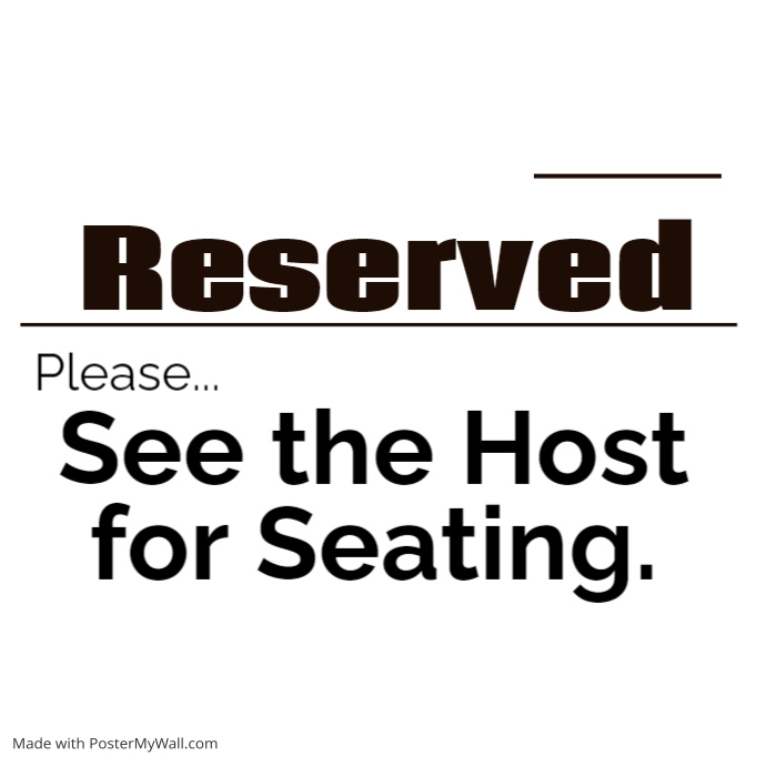 Copy of Reserve Your Table Now Instagram Post Last Mi (1) | PosterMyWall