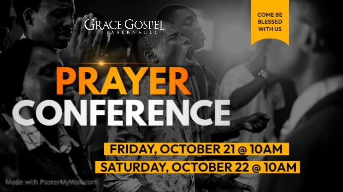 Prayer conference | PosterMyWall