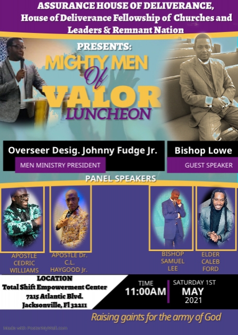 Copy of Christian men event flyer | PosterMyWall