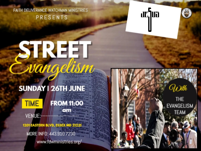STREET EVANGELISM POSTER | PosterMyWall