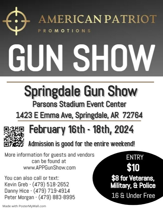 Gun Show Flyer_Springdale_24-02-16 | PosterMyWall