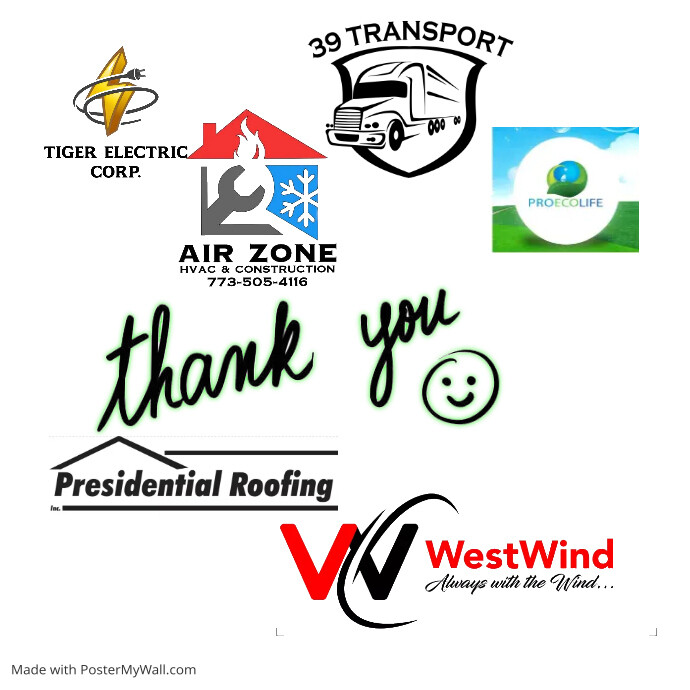 Sponsors thank you | PosterMyWall