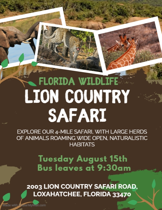 Wildlife Safari Flyer Template | PosterMyWall