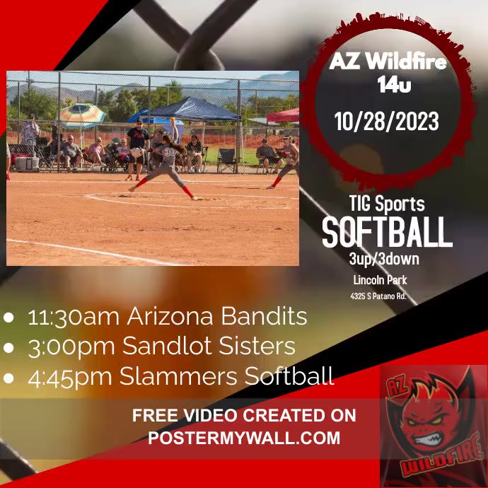 Summer Softball Try-outs Video Ad | PosterMyWall