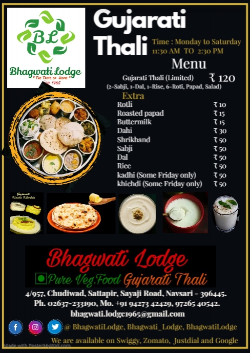 Copy of Take out Menu Price List Flyer Poster Food | PosterMyWall