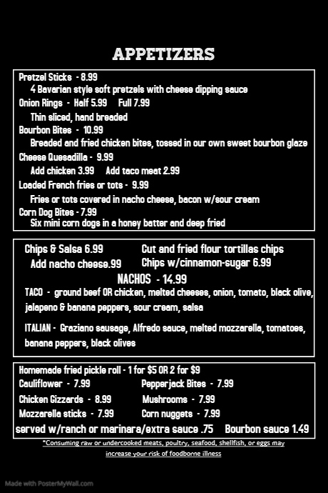 ESE Appetizers | PosterMyWall