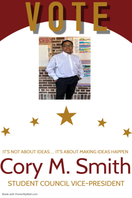 Student Council President Flyer template | PosterMyWall