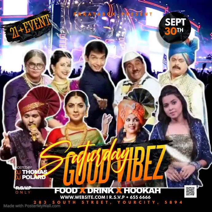 Saturday dj night party | PosterMyWall