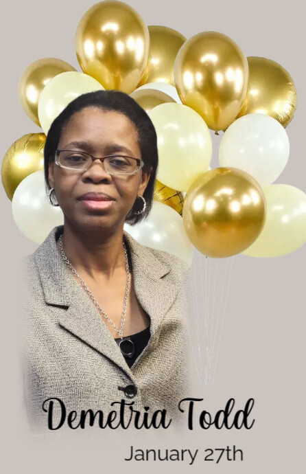 Demetria Todd Jan 27 | PosterMyWall