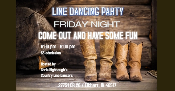 COUNTRY LINE DANCING party cover | PosterMyWall
