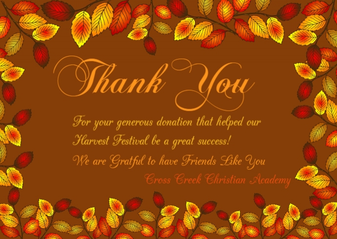 Copy of Thank You Fall Template | PosterMyWall