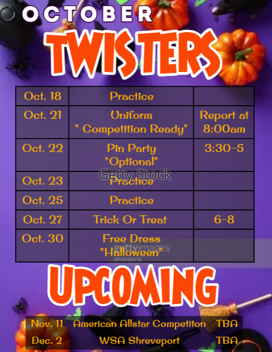 FREEZE halloween Schedule | PosterMyWall