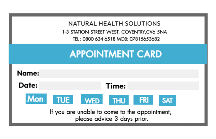 Copy of Blue Appointment Card Template (1) | PosterMyWall