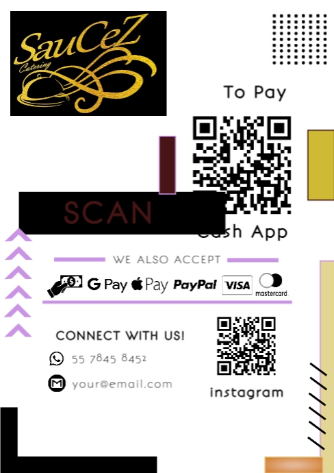 QR code scan to pay | PosterMyWall