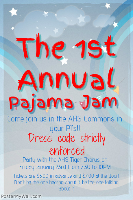 Pajama Jam!! | PosterMyWall