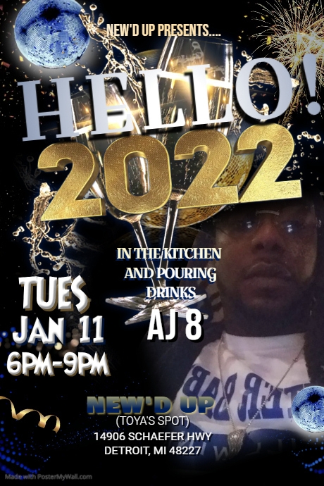 Copy of 2022 New Year Party Flyer | PosterMyWall