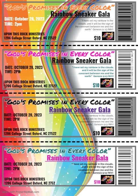 RAINBOW FESTIVAL TICKET | PosterMyWall
