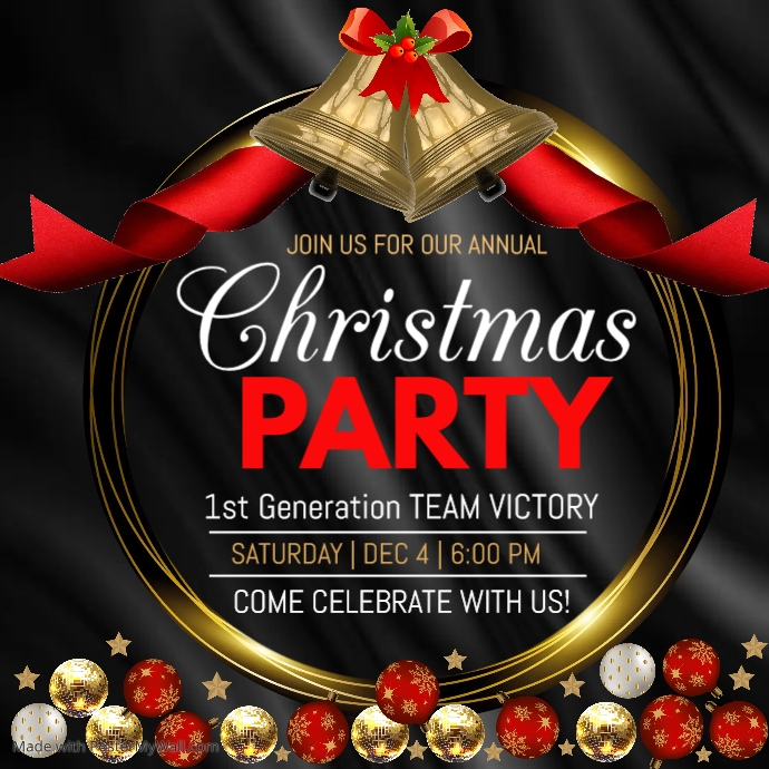 Copy of Copy of christmas party, holiday party instagram post ...