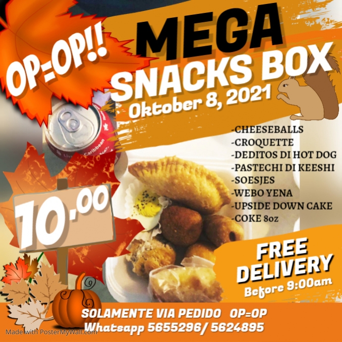 Copy of Mega Snacks box | PosterMyWall