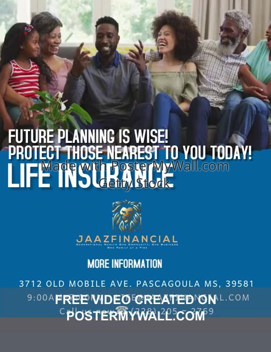 Copy of Copy of Modern Life Insurance Flyer Video | PosterMyWall