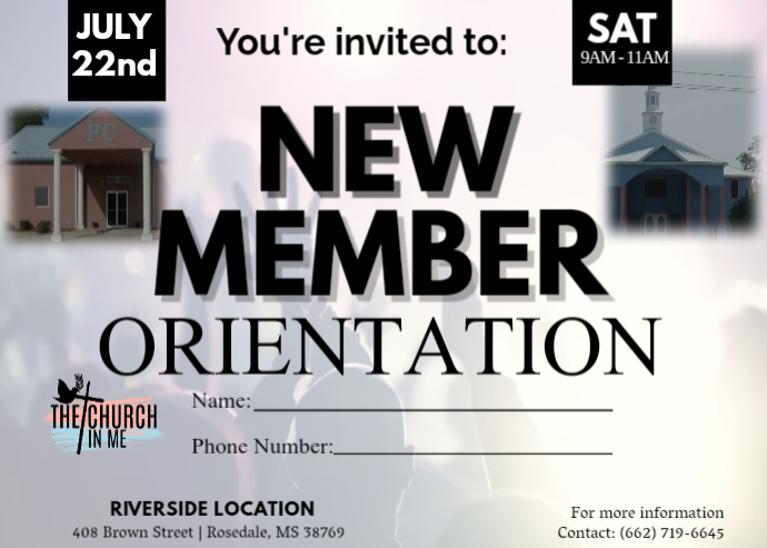 New Members Class (1) | PosterMyWall