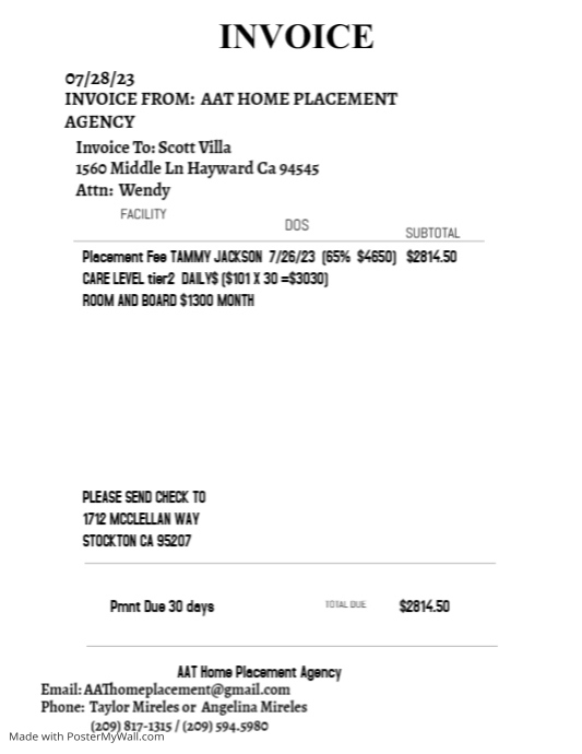 Copy of Invoice | PosterMyWall