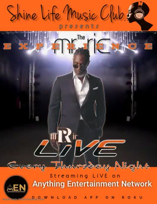 Mr RIC Live “Every Thursday Night | PosterMyWall