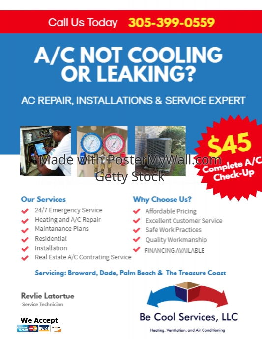 Copy of Copy of AC Repair & Services Flyer Template | PosterMyWall