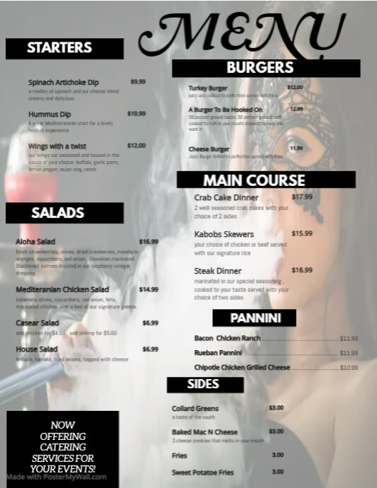 Copy of Restaurant Menu | PosterMyWall