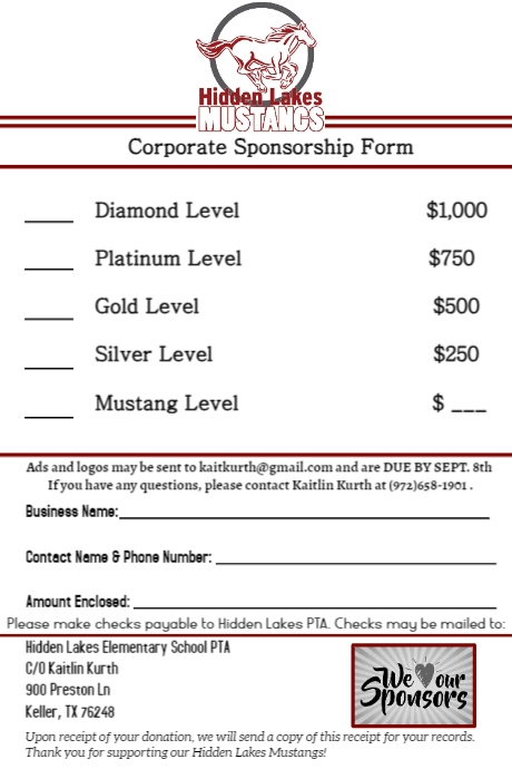 Copy of White and Green Sponsorship Poster | PosterMyWall