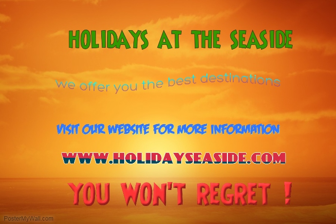 holiday advert | PosterMyWall