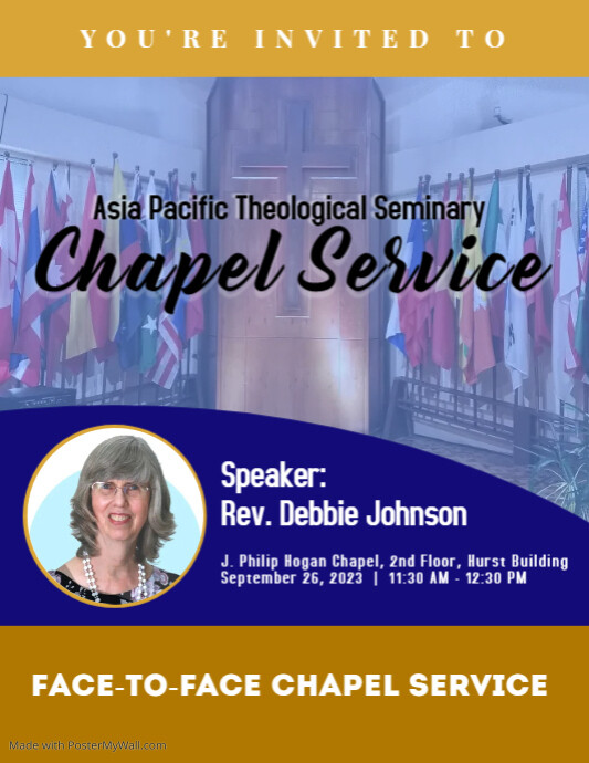 26 September 2023 Chapel Service | PosterMyWall