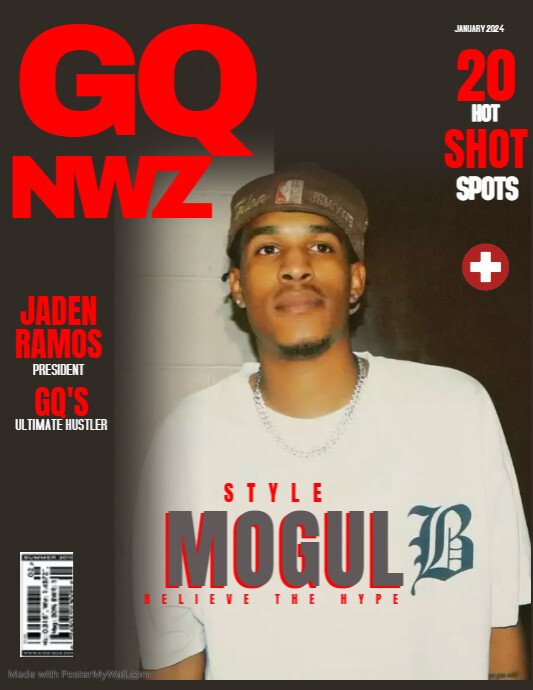 181023 Blck magazine cover template | PosterMyWall