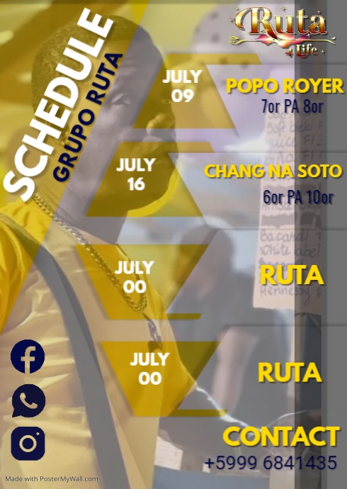 Schedule Planner Template | PosterMyWall