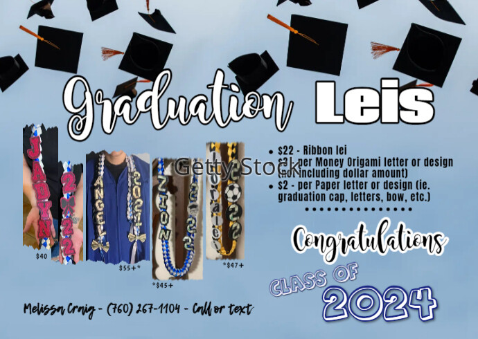 Graduation Lei Flyer | PosterMyWall