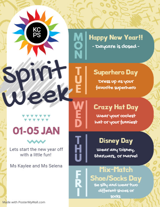 Copy of Spirit Week Flyer | PosterMyWall