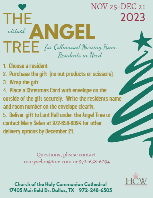Copy of HCW Angel Tree 2020 (1) | PosterMyWall