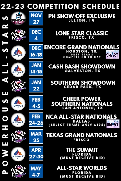Events Schedule Template | PosterMyWall