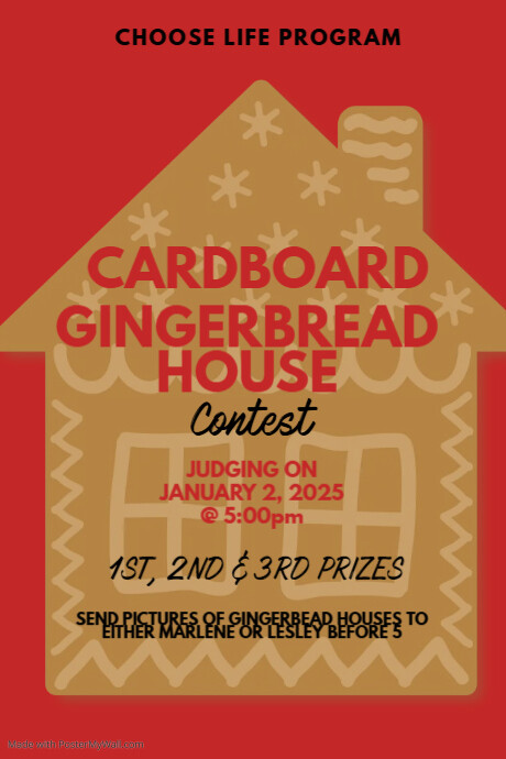 Gingerbread House Workshop Flyer design | PosterMyWall