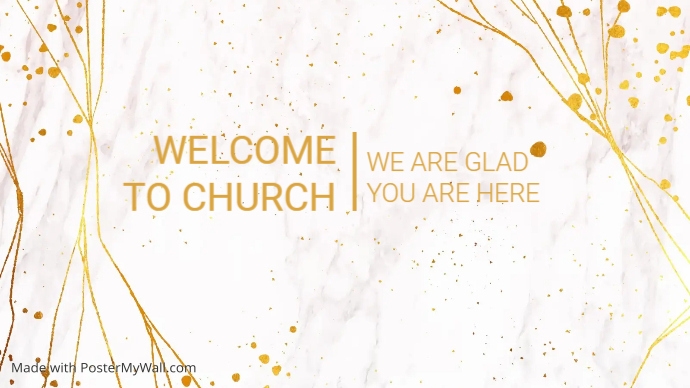 WELCOME TO CHURCH | PosterMyWall