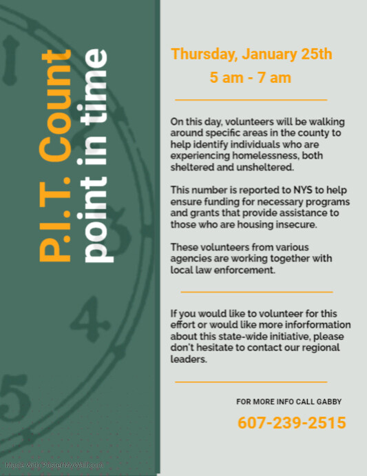 PIT Count | PosterMyWall