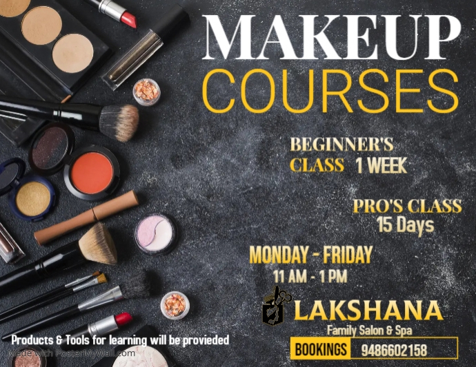 Copy of Makeup course flyer template | PosterMyWall
