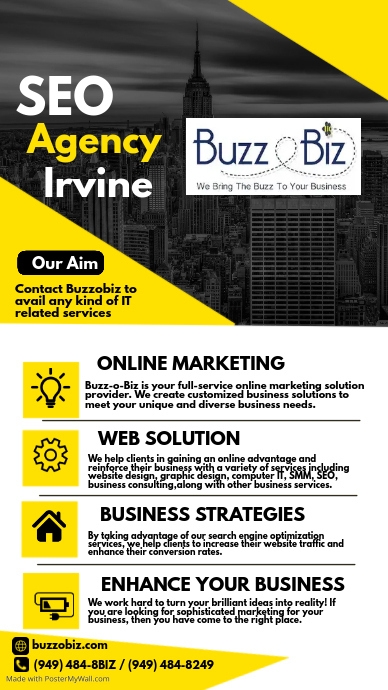 seo agency irvine | PosterMyWall