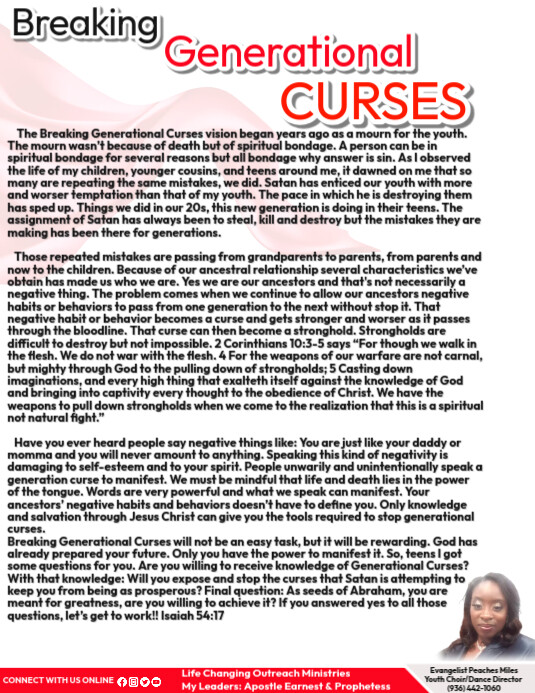 breaking trans-generational curses | PosterMyWall