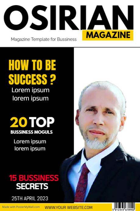 MAGAZINE COVER TEMPLATE | PosterMyWall