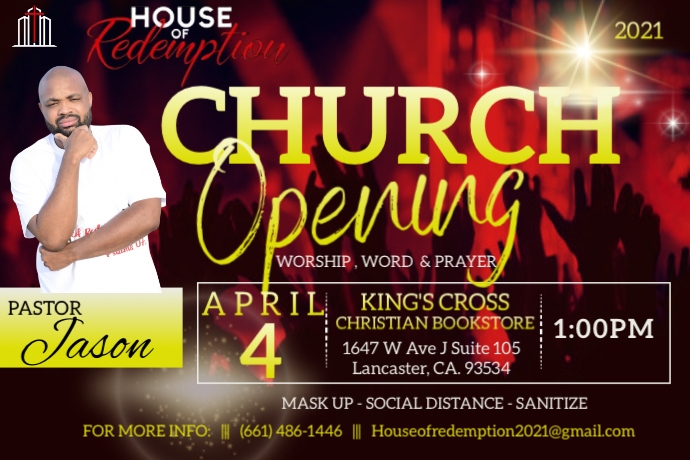 Copy of Church Reopening Flyer Template | PosterMyWall